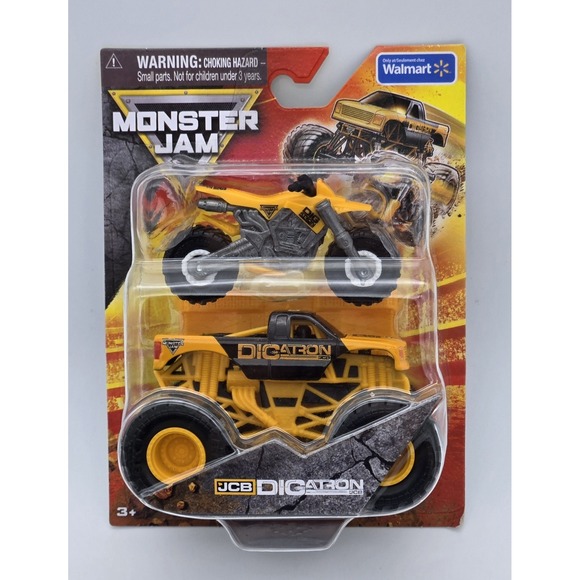 Spin Master | Toys | Monster Jam Jcb Digatron 2pack 64 Truck Dirt Bike ...
